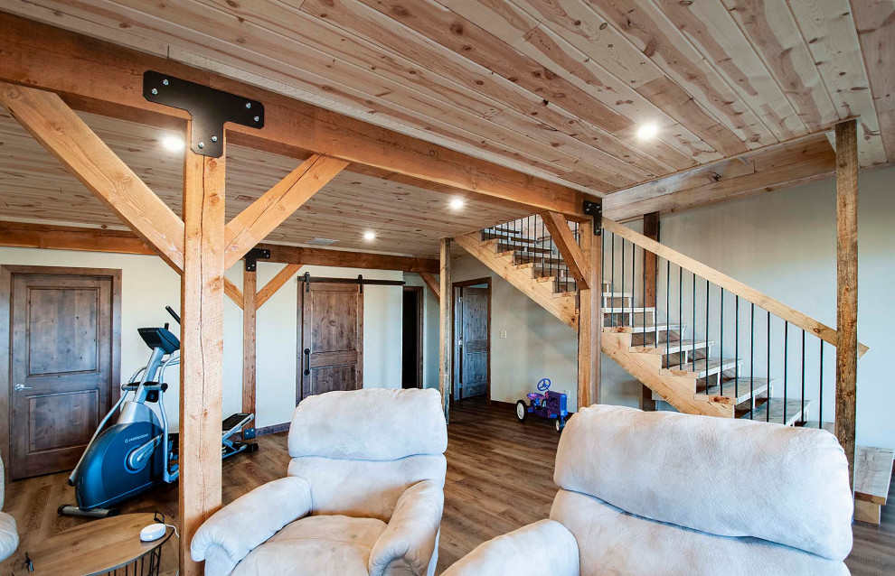 The Armstrong - JFR0718 - Rustic - Basement - by Legacy Post & Beam | Houzz