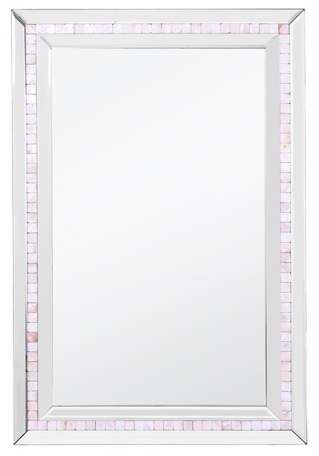 Camden Isle Mosaic Tiled Frame Mirror - Contemporary - Wall Mirrors ...