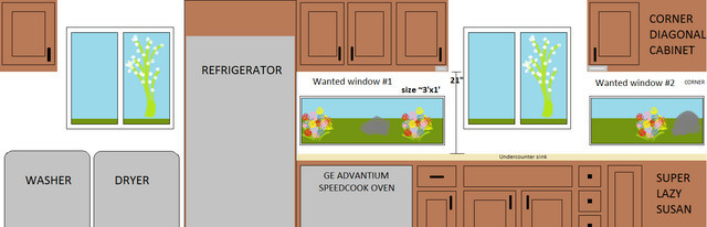 Clerestory windows above kitchen counters | Houzz Forum