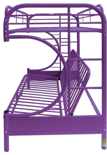 Eclipse Twin/Full/Futon Bunk Bed, Purple - Contemporary - Bunk Beds ...