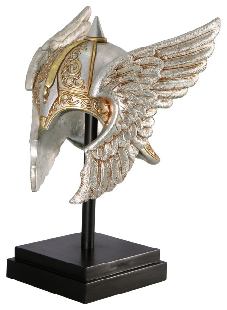 Valkyrie Helmet Statue With Museum Mount - Traditional - Decorative ...