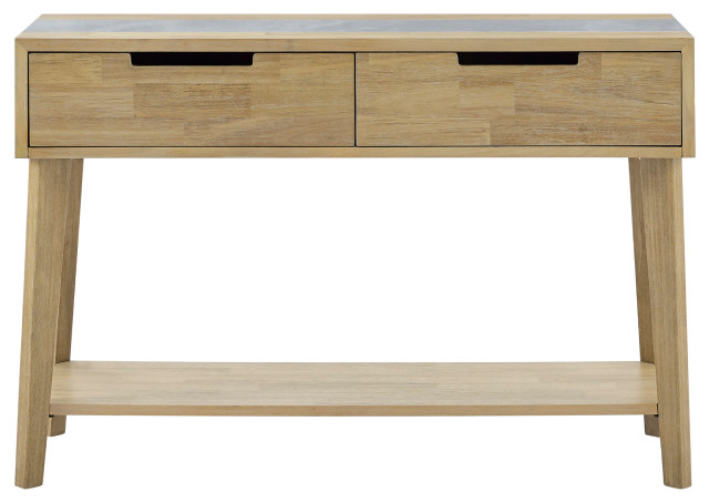 Calgary Gray Sintered Stone Sofa Table - Transitional - Console Tables ...