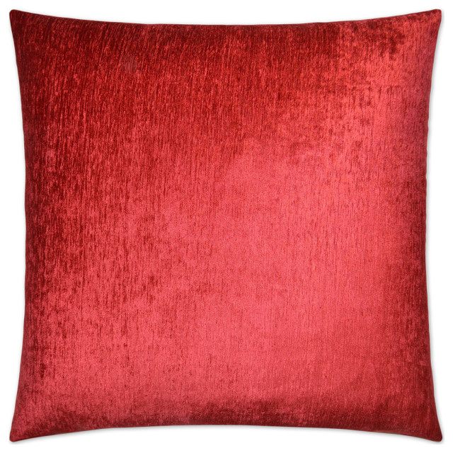 Empress Casandra Pillow - Red, 24" x 24" - Contemporary - Decorative ...