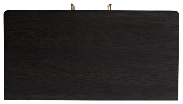 Edison Cabinet, Antique Brass, Oak, Vellum, Stainless Steel, 45"H (4811 ...