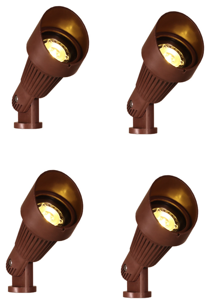 3W LED Low Voltage Landscape Directional Fiberglass Bullet in Bronze ...