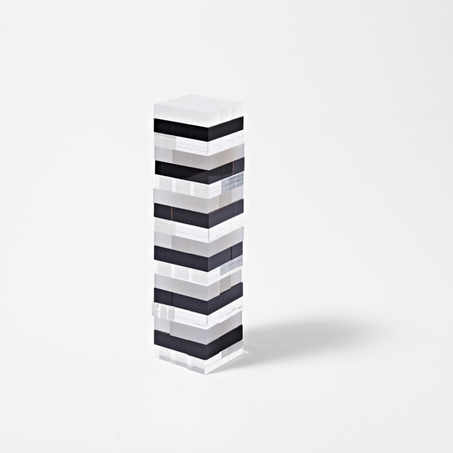 Sunnylife Limited Edition Whiskey Noir Lucite Jenga Jumbling Tower ...