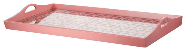 Urban Vogue Tray, Pink - Contemporary - Serving Trays - by Lighting New ...