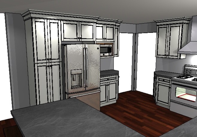 Kitchen cabinets: to stagger height or not?