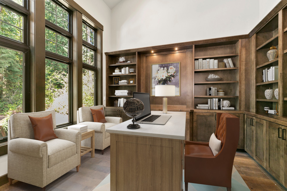 Custom Home | Redmond, WA | Office - Transitional - Home Office ...