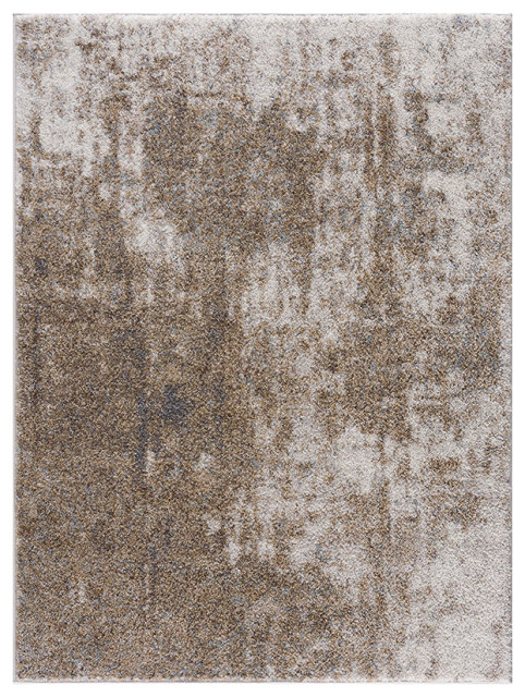 Gewnee Haley Cozy Shag Abstract Area Rug, 8x10' - Contemporary - Area ...