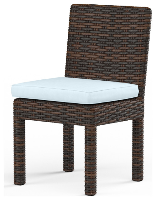 Montecito Armless Dining Chair With Self Welt - Tropical - Outdoor ...