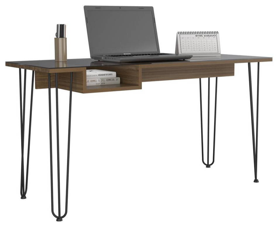 Arizona 140 Desk - Mahogany - Contemporary - Desks And Hutches - by ...
