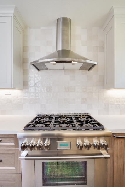 Terra Cotta Tile Backsplash - Transitional - Kitchen - San Francisco ...