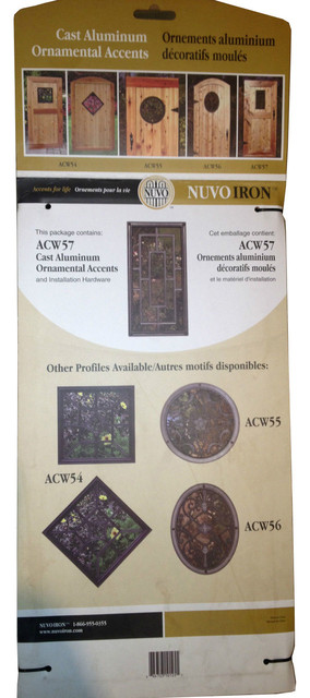 Rectangle Aluminum Door Insert, 17" x 9" (ACW57) - Traditional - Door ...