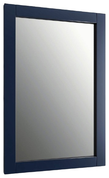 Hartford Traditional 20" Blue Bathroom Mirror - Transitional - Bathroom ...