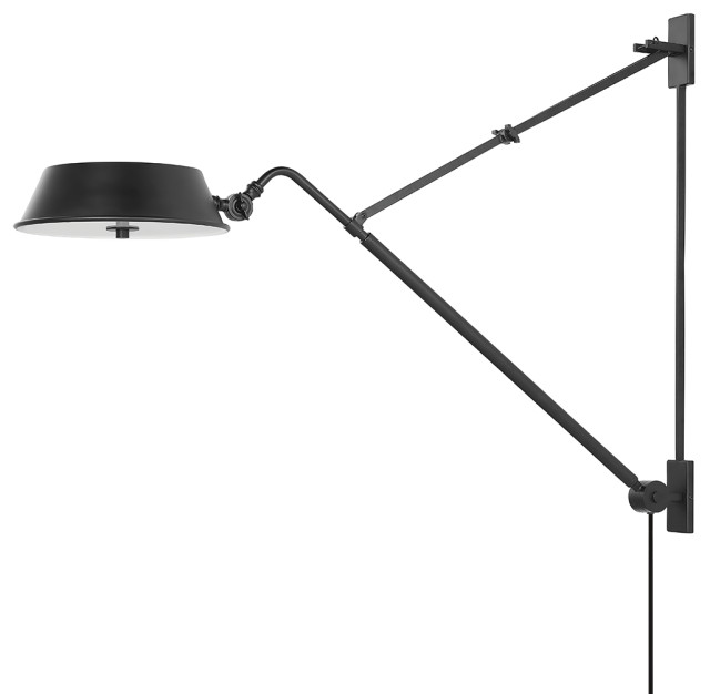 Justin 3 Light Portable Wall Sconce - Transitional - Swing Arm Wall ...