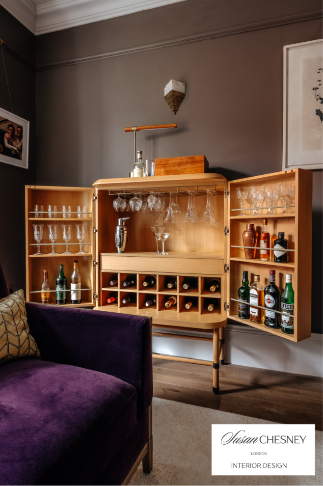 Mid-Century Modern & Art Deco Lounge - Midcentury - Home Bar - London ...