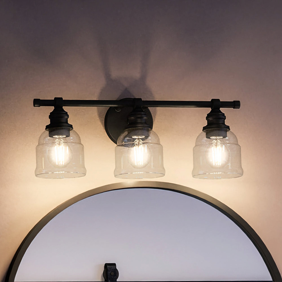 Luxury Vintage Bath Light, Midnight Black - Traditional - Bathroom ...