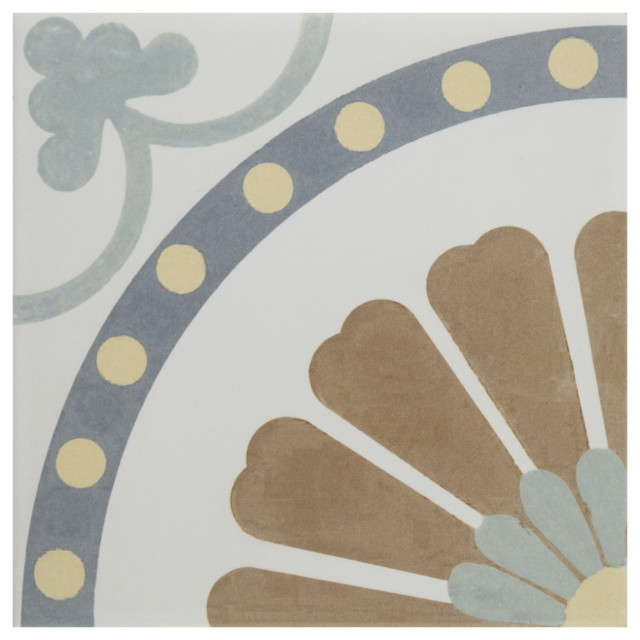 Revival Ceramic Floor and Wall Tile, Ring, Sample - Contemporary - Wall ...