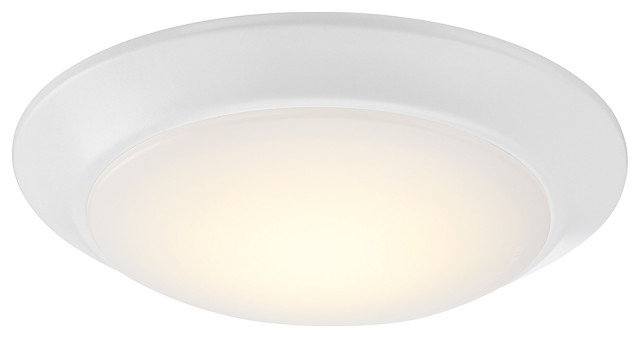 LED Disc Light, Matte Black - Transitional - Flush-mount Ceiling ...
