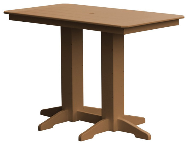Poly Lumber Rectangular Table, 5 Foot - Contemporary - Outdoor Pub And Bistro Tables - by ...