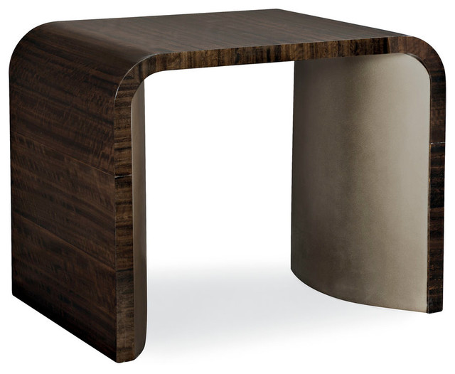 Modern Streamline Waterfall End Table - Transitional - Side Tables And ...