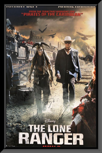 The Lone Ranger cast signed movie poster - Contemporary - Prints And ...
