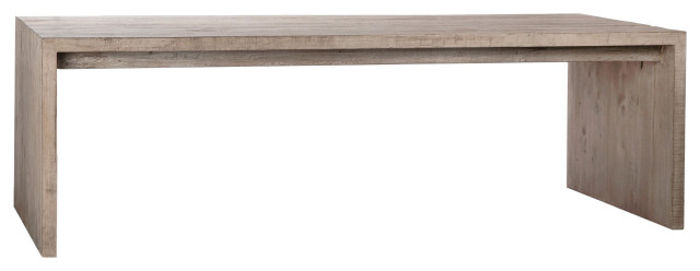 Merwin Reclaimed Pine 94-inch Waterfall Style Dining Table with Cutout ...