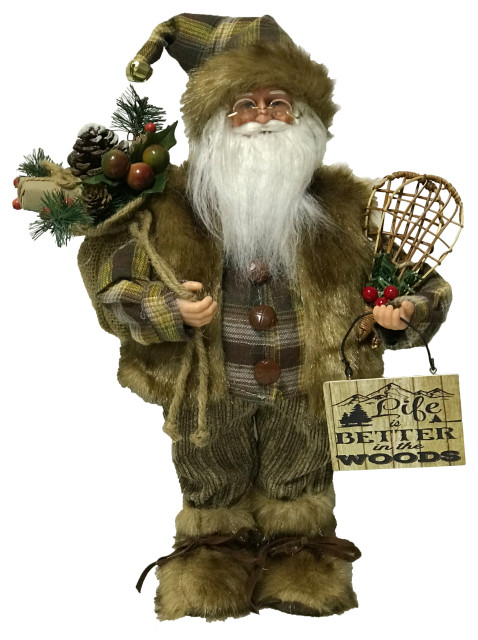 15" Woodsman Claus - Rustic - Holiday Accents And Figurines - by Santa ...