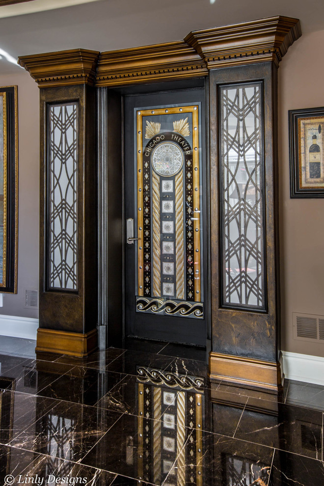 Home Theater Door - Eclectic - Home Theatre - Chicago - by Linly ...