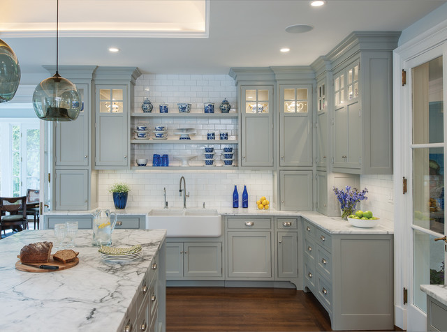 Contemporary Kitchen in Ellie Gray - Contemporary - Kitchen - New York ...