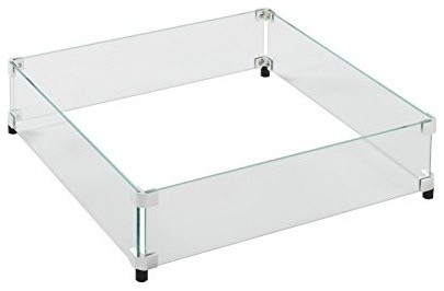 Cooke Premium Square Fire Pit Windscreen, 16" X 16" - Contemporary ...
