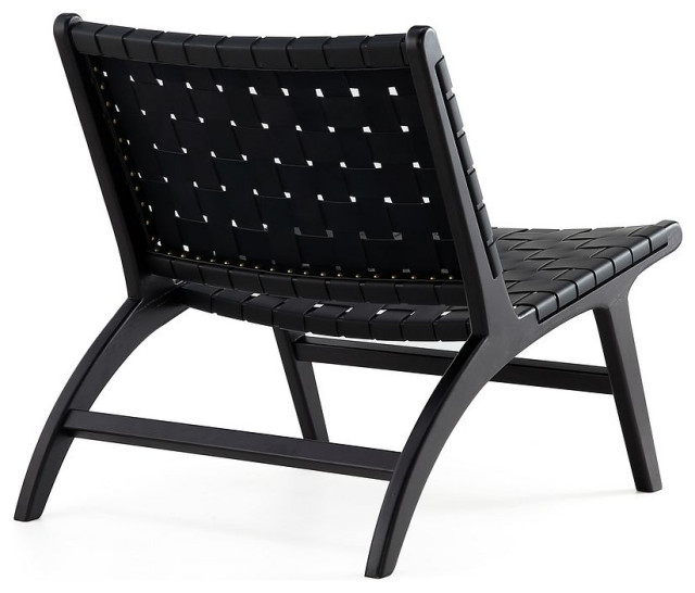 Manhattan Comfort Maintenon Leatherette Upholstered Accent Chair ...