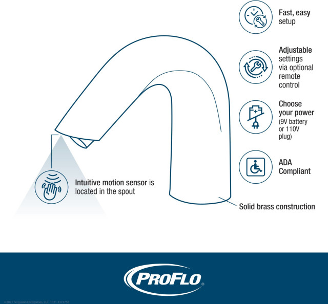 PROFLO PFXE200 Lubec 0.5 GPM 1 Hole Bathroom Faucet - Contemporary ...