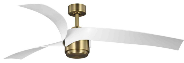Insigna 1 Light 60 in. Indoor Ceiling Fan, Vintage Brass - Transitional ...