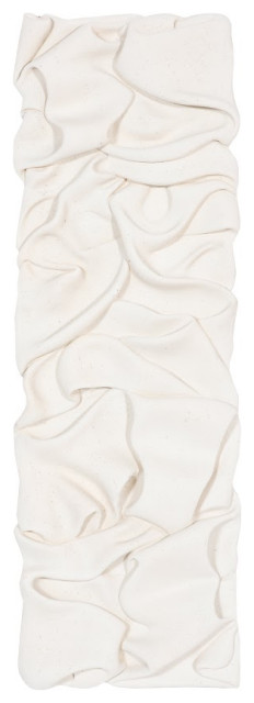 Drape Wall Art, White Stone, 15x4x47"h - Traditional - Wall Accents ...