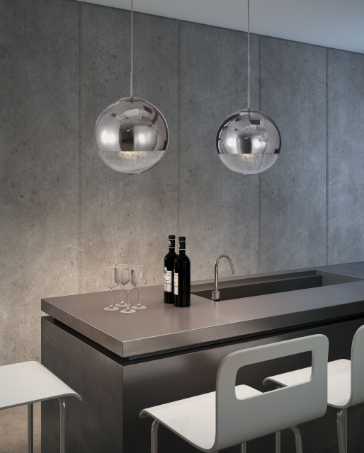 Kinetic Ceiling Lamp Chrome - Contemporary - Pendant Lighting - by GwG ...