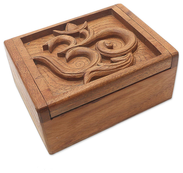 Novica Handmade Ong-Kara Decorative Wood Box - Traditional - Decorative ...