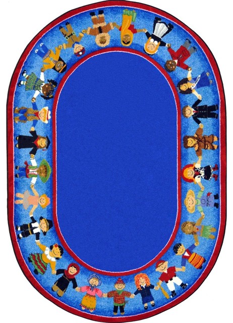 Kid Essentials, Early Childhood Children of Many Cultures Rug, 5'4" X 7 ...