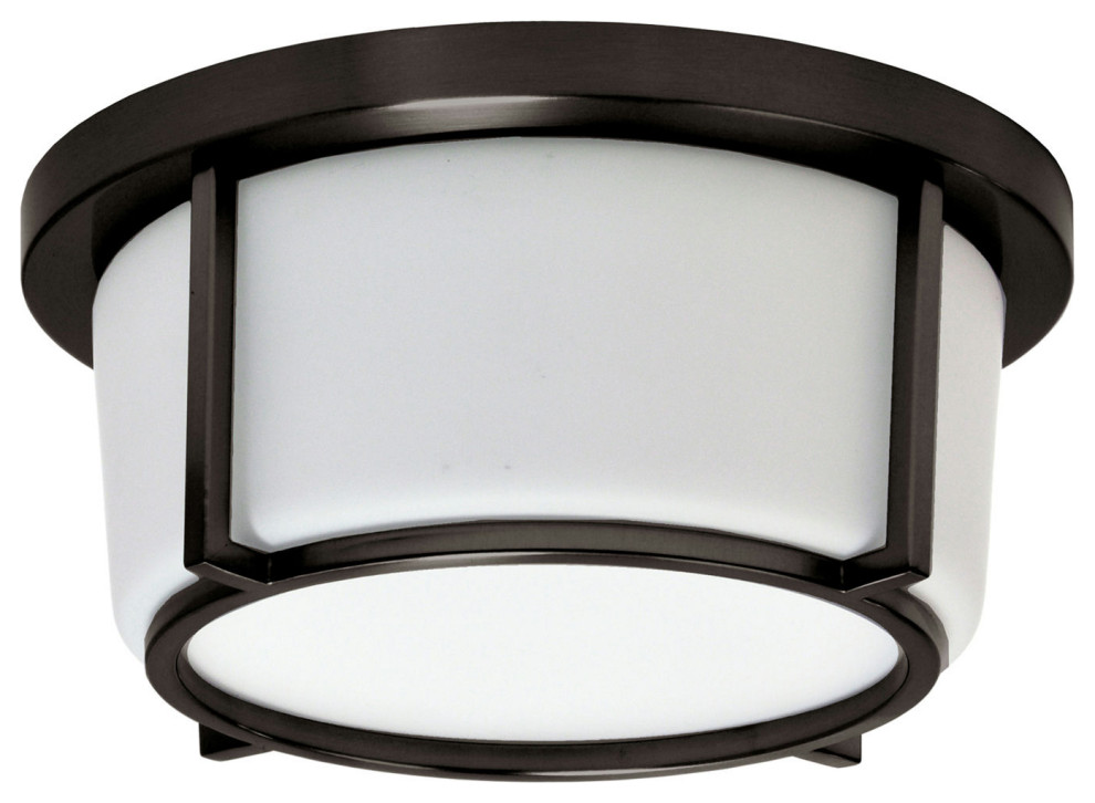 LED Flush Mount, Bronze Finish - Transitional - Flush-mount Ceiling ...