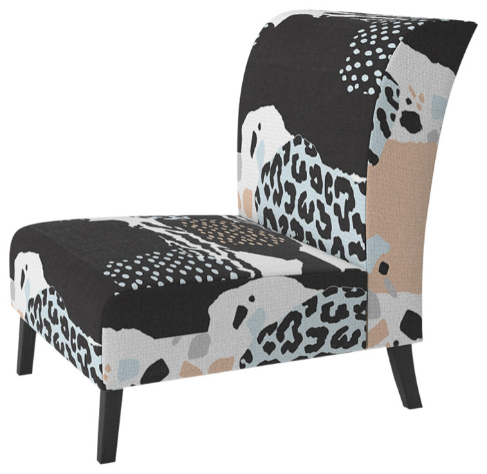 Abstract Animal Pattern Chair - Contemporary - Armchairs And Accent ...