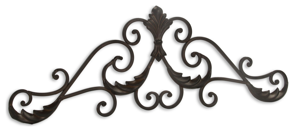 Metal Scroll Wall Swag, 32", 32" - Mediterranean - Metal Wall Art - by ...