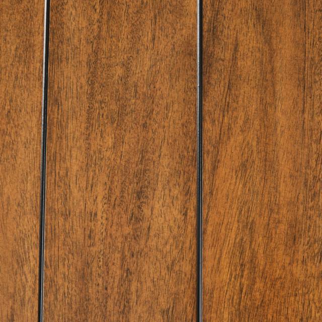 Brooklyn Walk Rectangular Wood Dining Table, Burnt Umber Brown ...