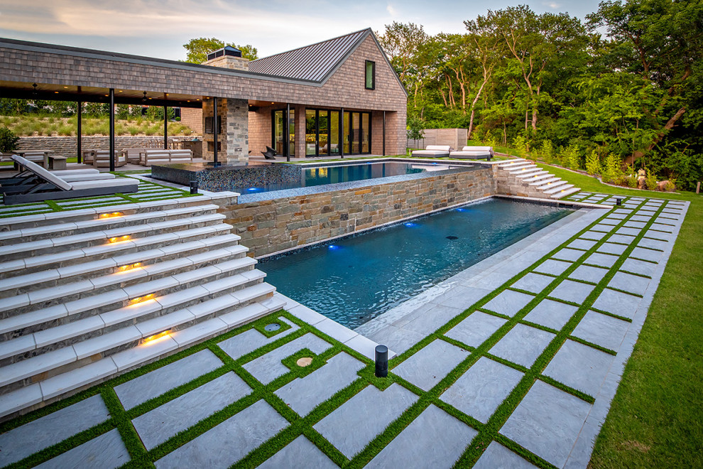 PebbleTec Dark Blue Pools - Traditional - Pool - Dallas - by Pebble ...