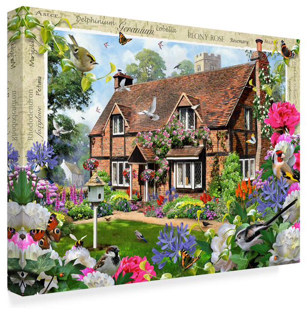 "The Town Home" by Howard Robinson, Canvas Art, 24"x18" - Contemporary ...