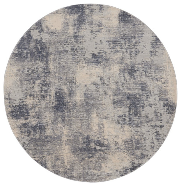 Nourison Rustic Tetures Round Area Rug, 5'3"xround - Contemporary ...