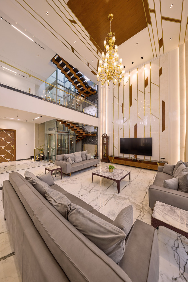 mohan residence by preethi architects - Indian - Living Room ...