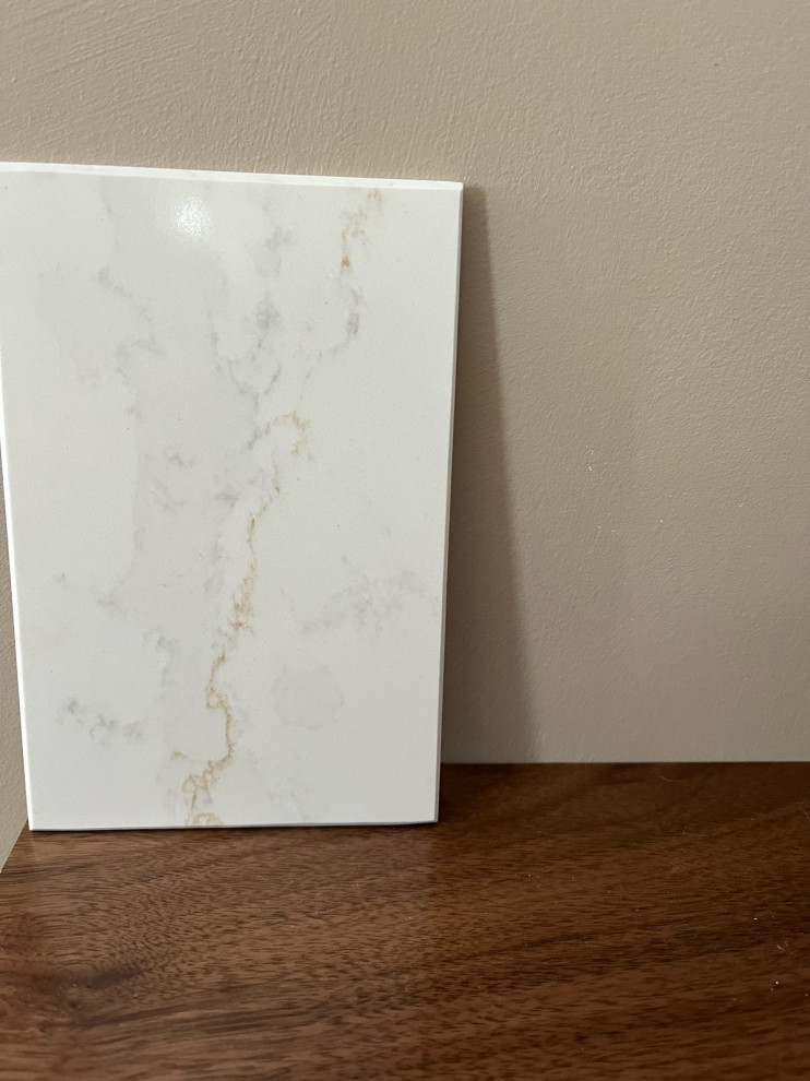 can I do Whitby Cambria with walnut cabinets?