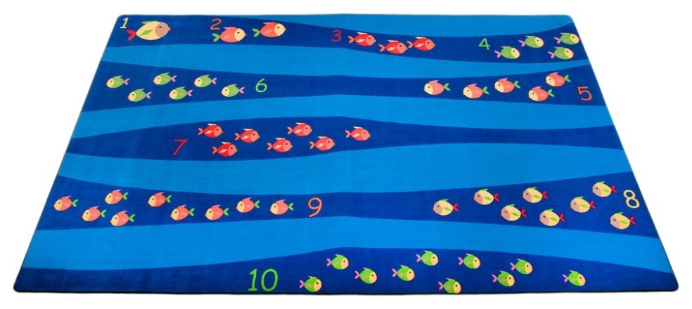 Classroom School Of Fish Rug, 4 X 6 - Contemporary - Kids Rugs - by ...