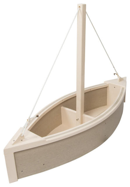 Poly Sailboat Planter - Beach Style - Outdoor Pots And Planters - by ...